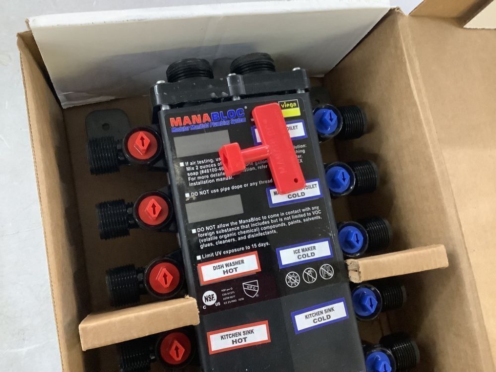 Viega Manabloc 1/2 in. Press x 36 port Polysulfone Distribution ...