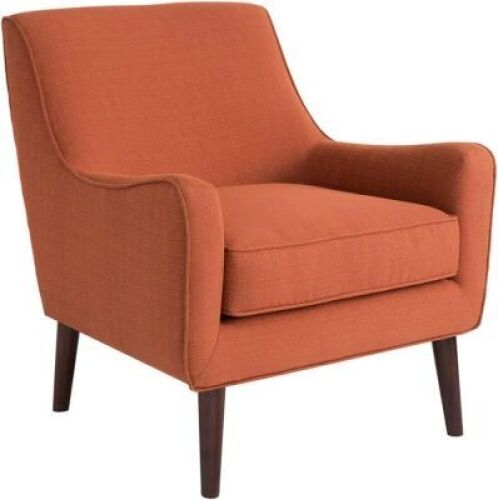 Madison Park Liam Burnt Orange Mid-Century Accent Arm Chair